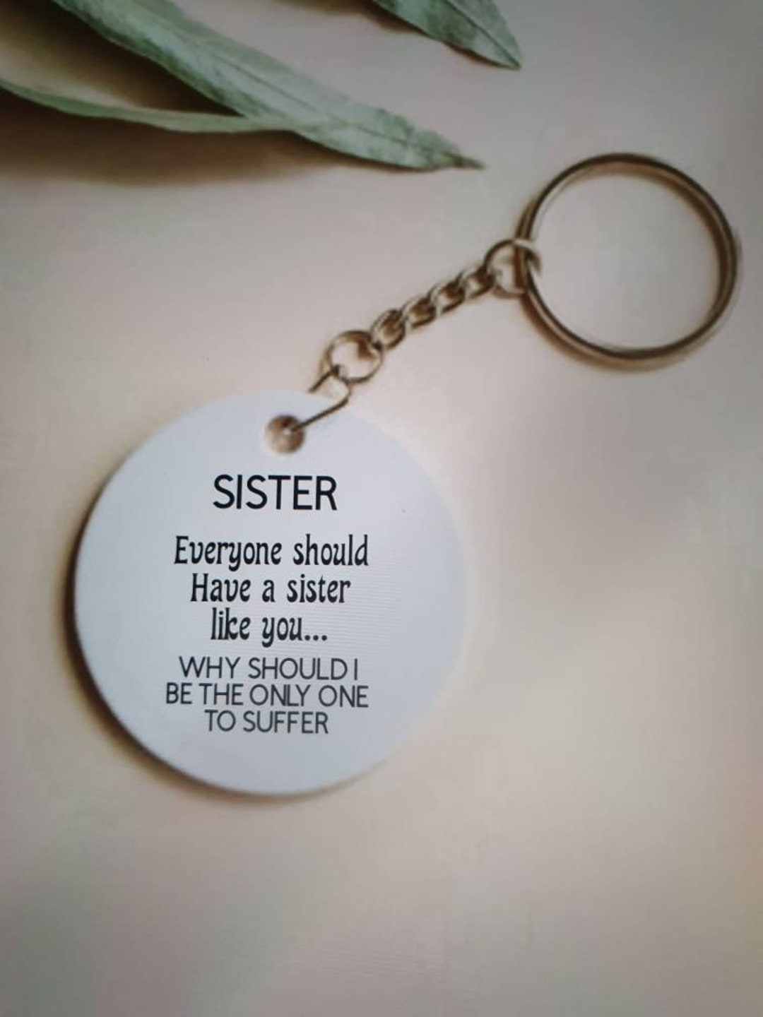 Funny Sibling Keychain: Novelty Brother/sister Gift - Etsy