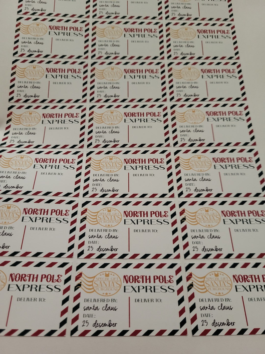 Personalized Santa Stickers: North Pole Christmas Labels [21 Sheet] - Etsy
