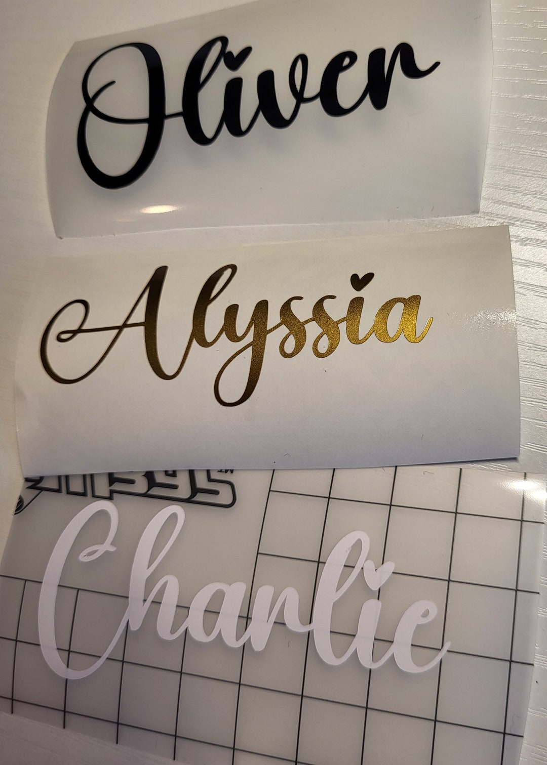 Personalised Name Vinyl Decal Custom Sticker for Water Bottle Laptop ...