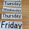 Days of the Week Labels Monday Friday Labels for Week Days Weekday ...