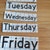 Days of the Week Labels Monday Friday Labels for Week Days Weekday ...
