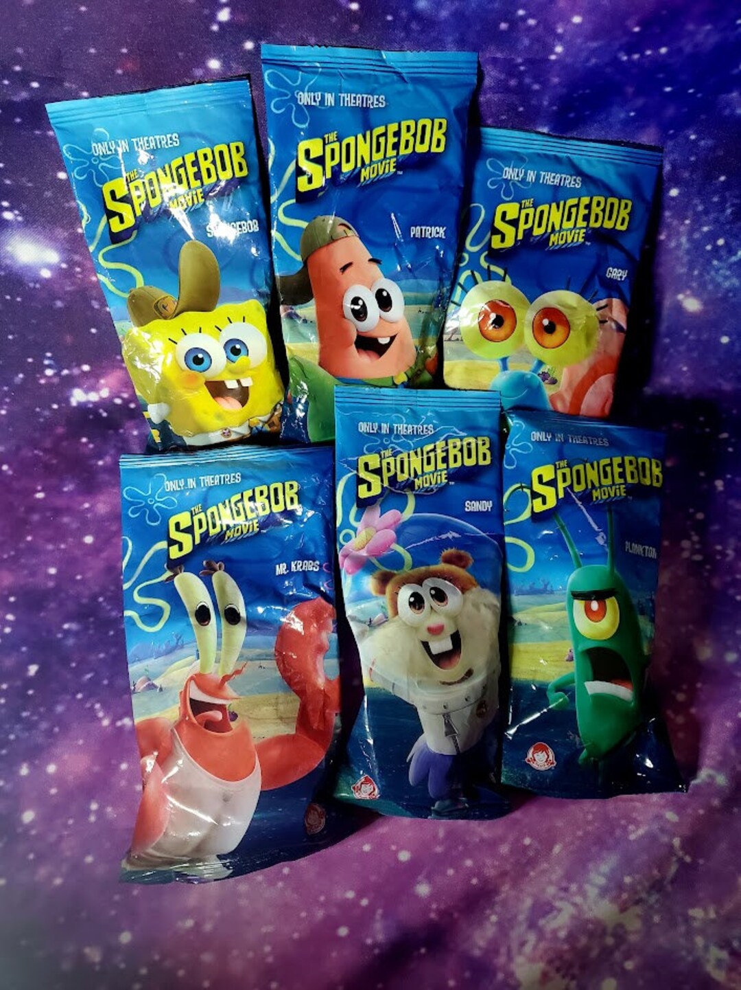 Spongebob Squarepants Kids Meal Toys / Spongebob Movie Wendy's Clip on ...