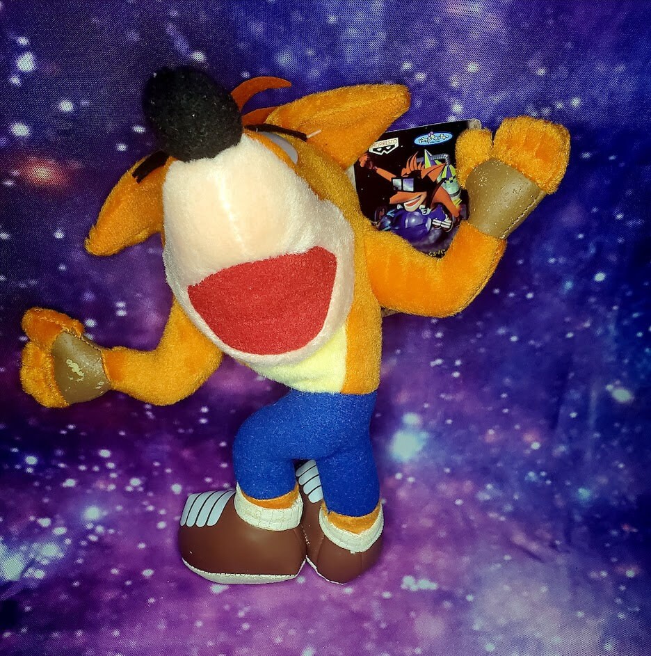 RARE Crash Bandicoot Plush With Original Tags / 7 Vintage Plush Crash 2 ...