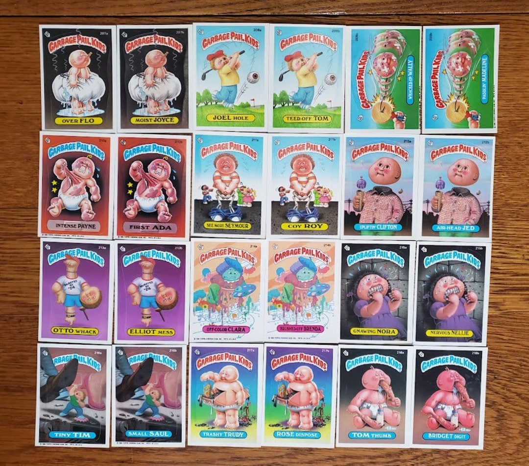 Garbage Pail Kids Cards - Original Series 6 - No Duplicates, A/b Cards ...