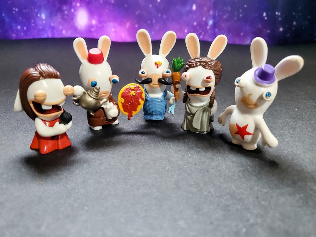 Rayman Raving Rabbids Figures / Ubisoft, Ubiart Firgurines / Lot of 5 ...
