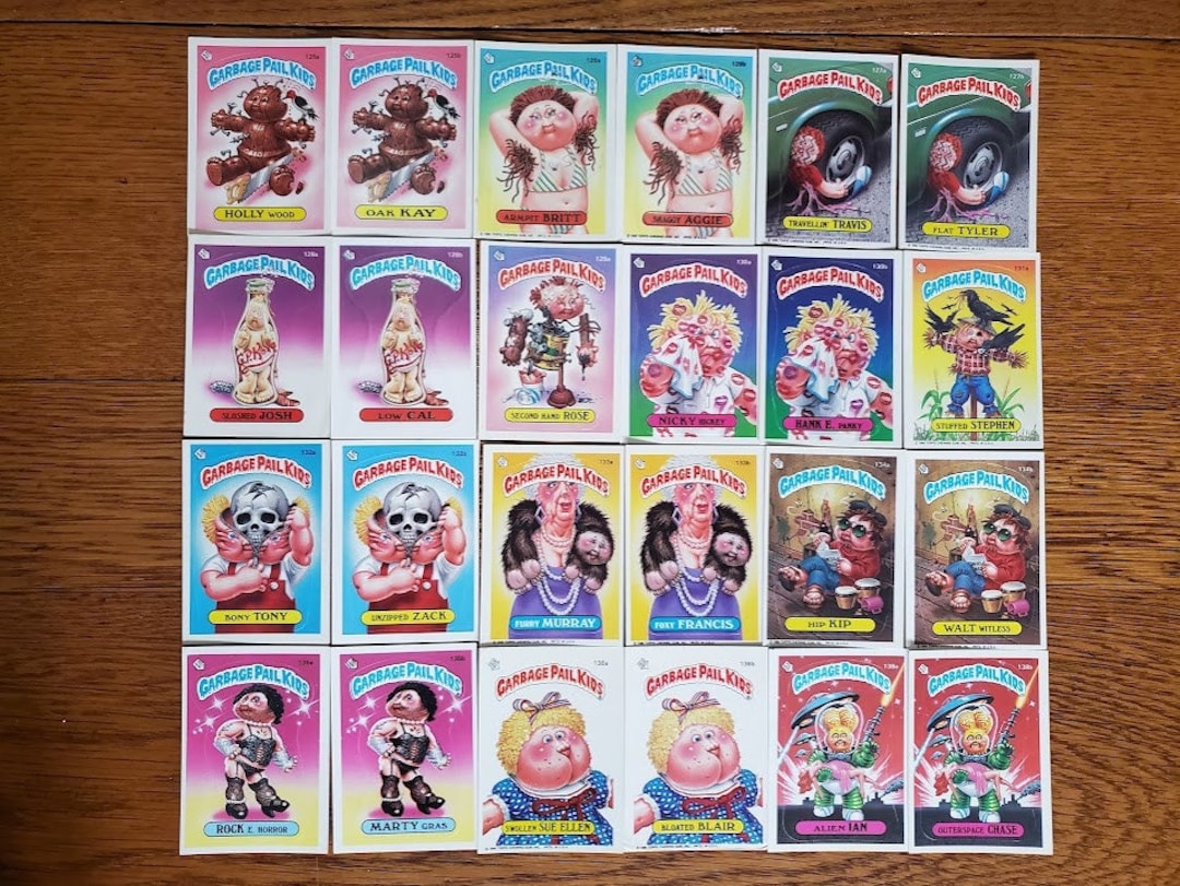 Garbage Pail Kids Cards - Original Series 4 - No Duplicates, A/b Cards ...