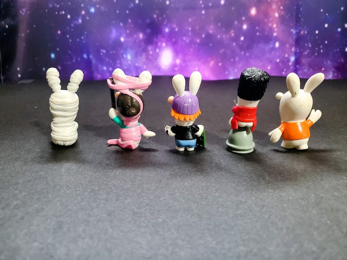 Rayman Raving Rabbids Figures / Ubisoft, Ubiart Firgurines / Lot of 5 ...