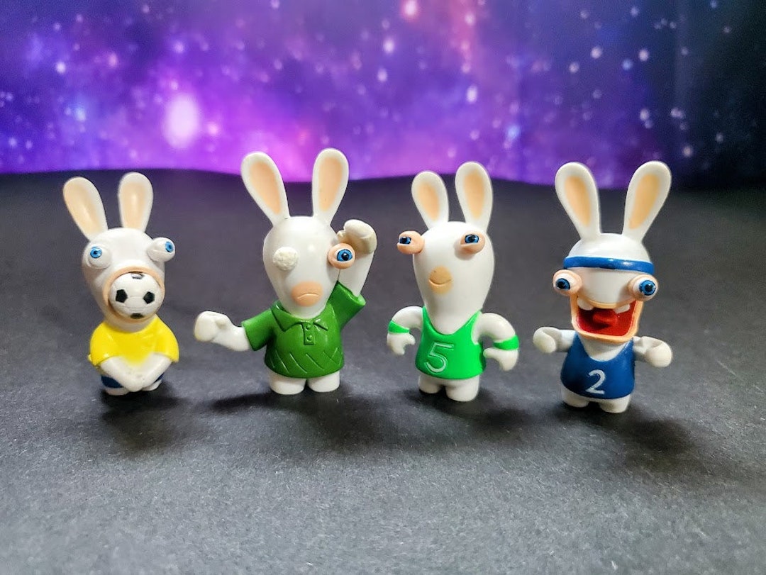 Rayman Raving Rabbids Figures / Ubisoft, Ubiart Firgurines / Lot of 4 ...