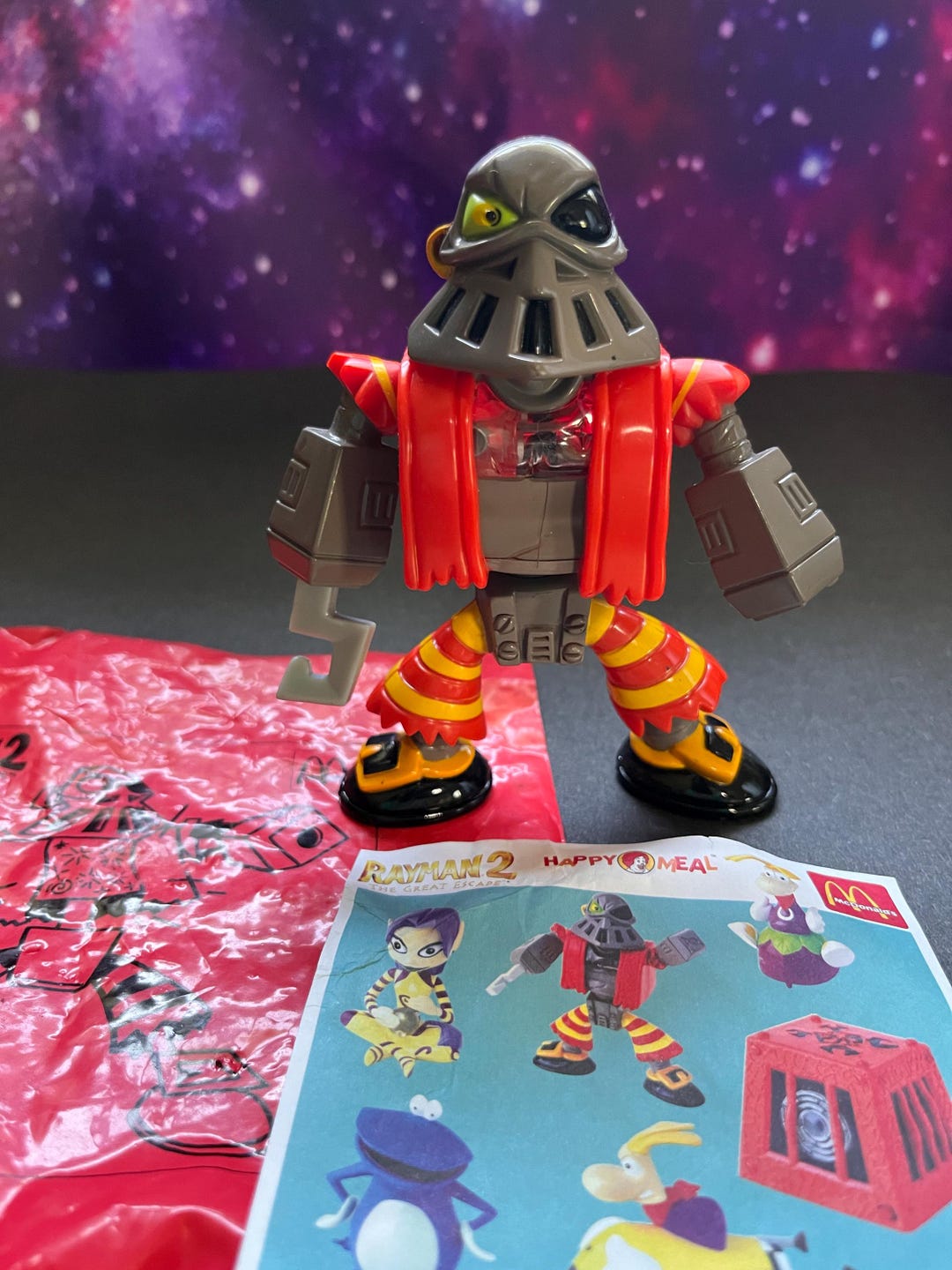 Rayman Mcdonalds Toy / Action Figure SUPER RARE Robo-pirate, Original ...