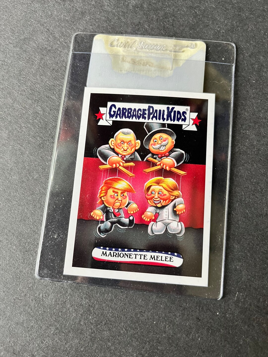 Disgrace to the White House Topps Marionette Melee #24 Garbage Pail ...