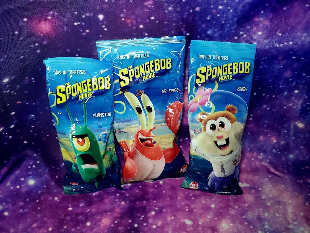 Mr Krabs Sandy Plankton Kids Meal Toys / Spongebob Movie - Etsy