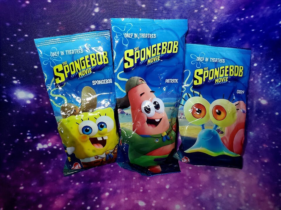Spongebob Squarepants Kids Meal Toys / Spongebob Movie Wendy's Clip on ...