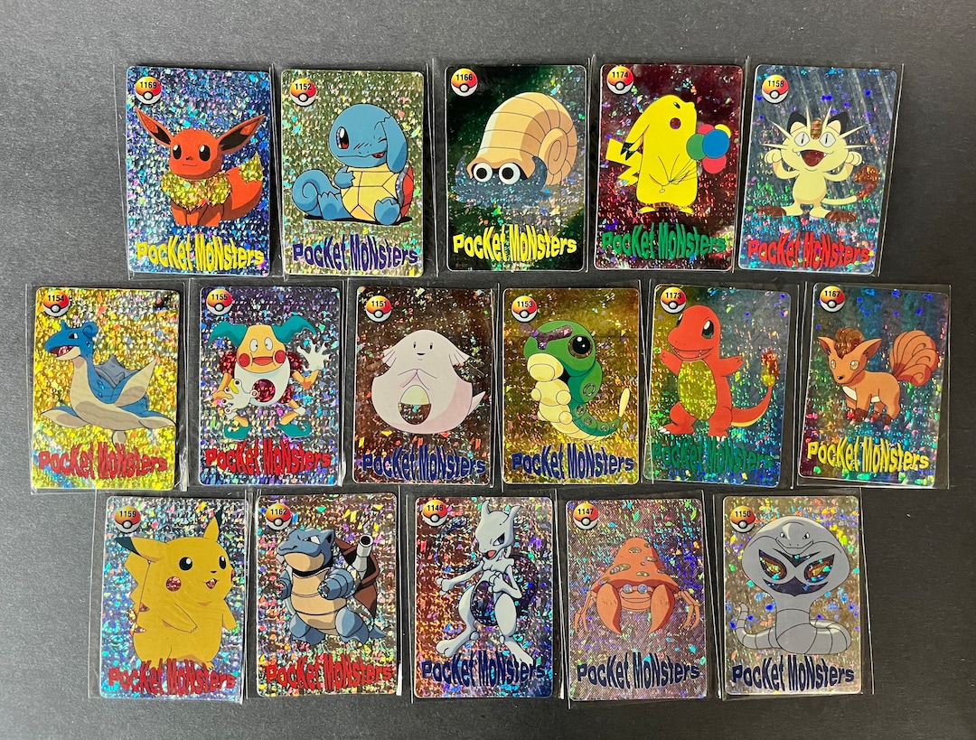 Pokémon Japanese Vending Machine Stickers HOLO Lot of 16 - Etsy