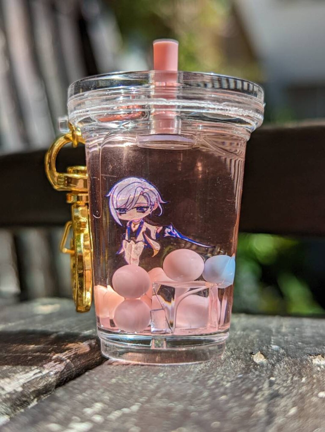 LIMITED EDITION Ayato 3D Bubble Tea Charm With REAL Liquid & - Etsy