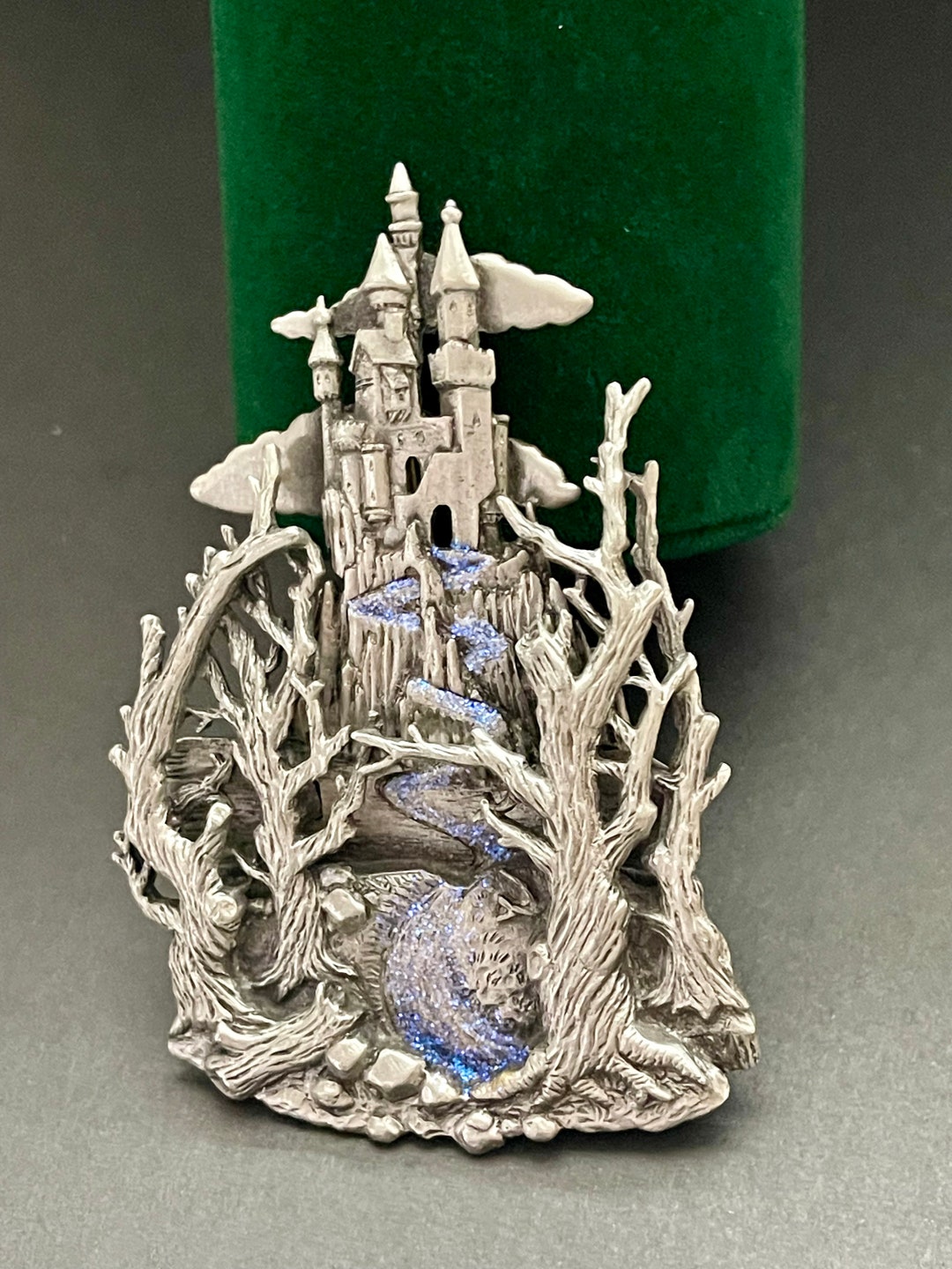 Vintage JJ Castle Brooch - Etsy