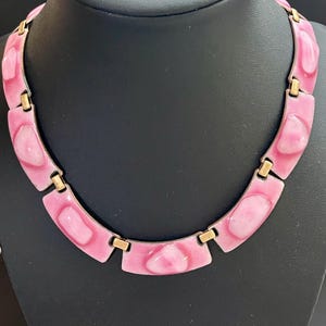 Vintage Pink Copper Kay Denning Necklace - Etsy