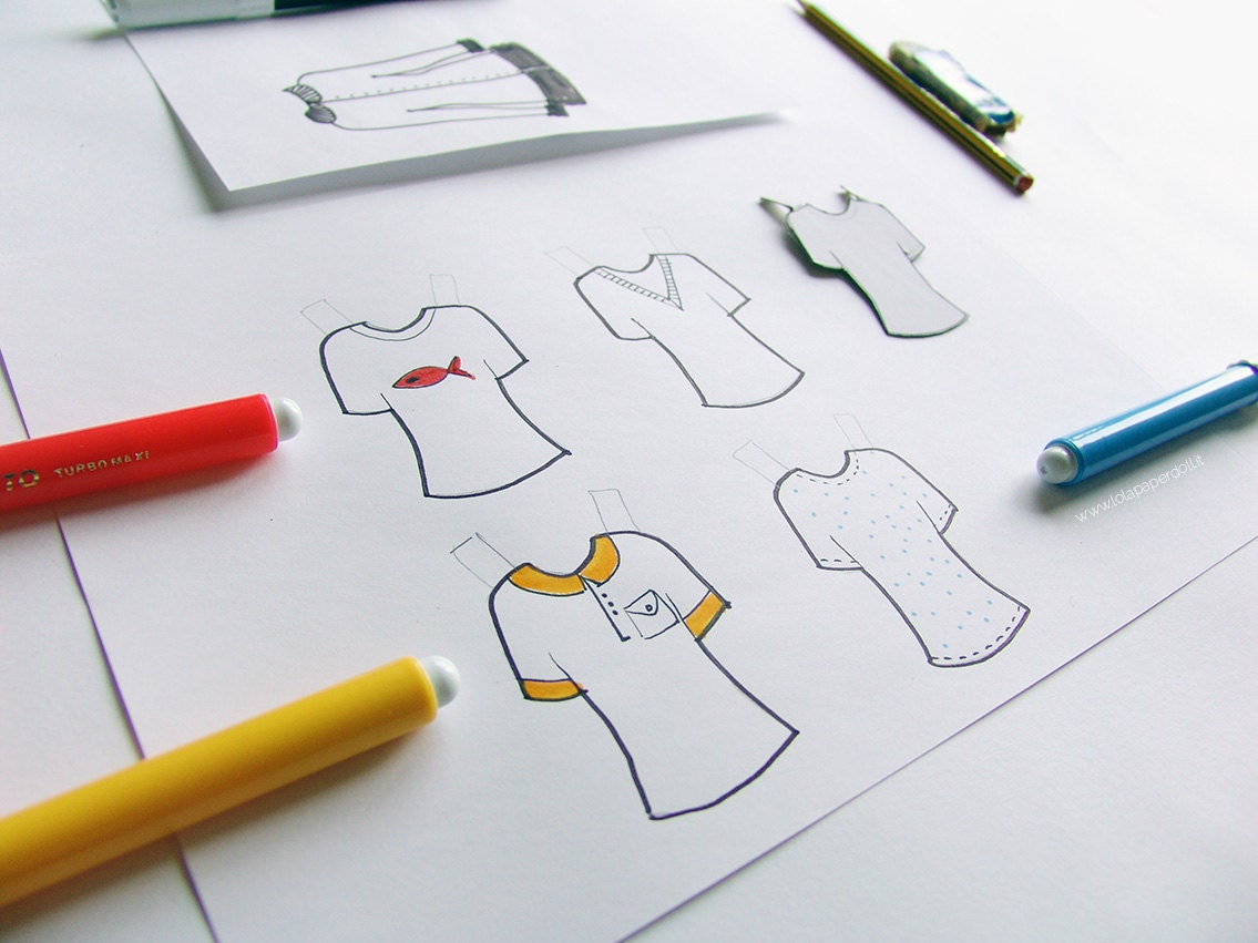 Lola's Clothes Models, Paper Doll, Paper Clothes, Imaginative Play ...