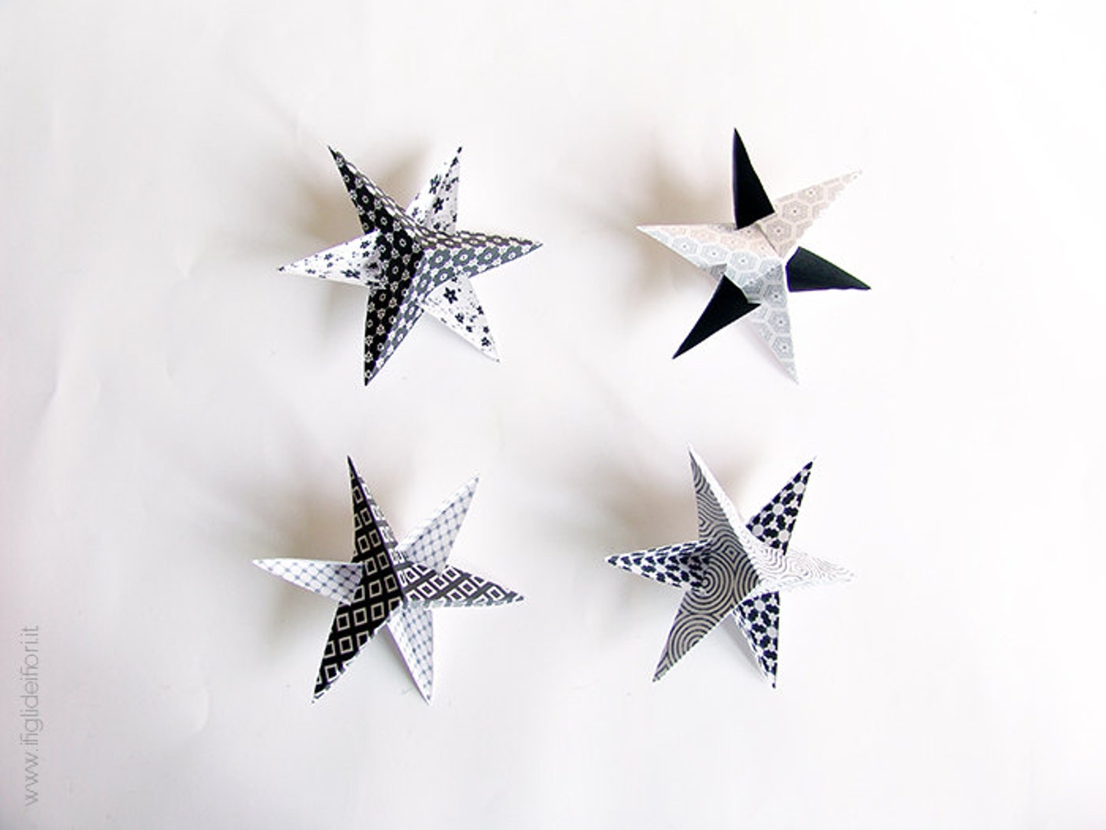 Christmas Stars Decorations, Paper Stars for Christmas Tree, Christmas ...