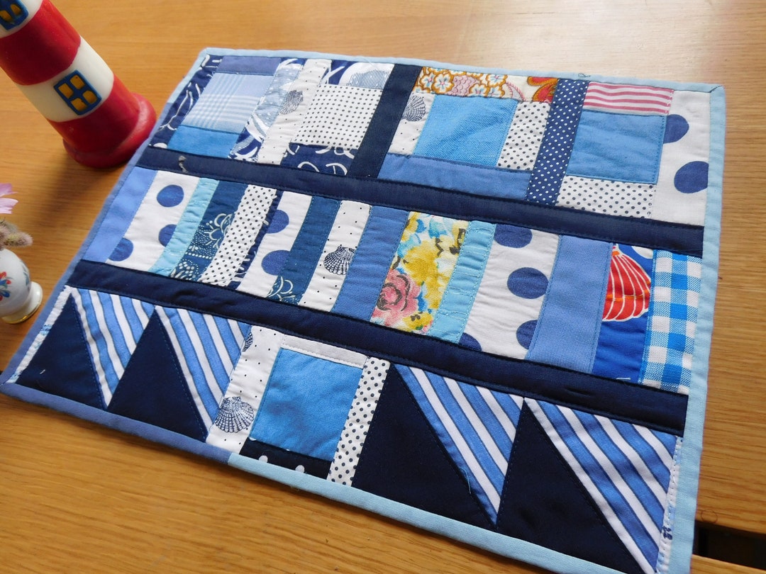 Maritim Place Mat Patchwork , Place Mat Fabric , Handmade Table Runner ...