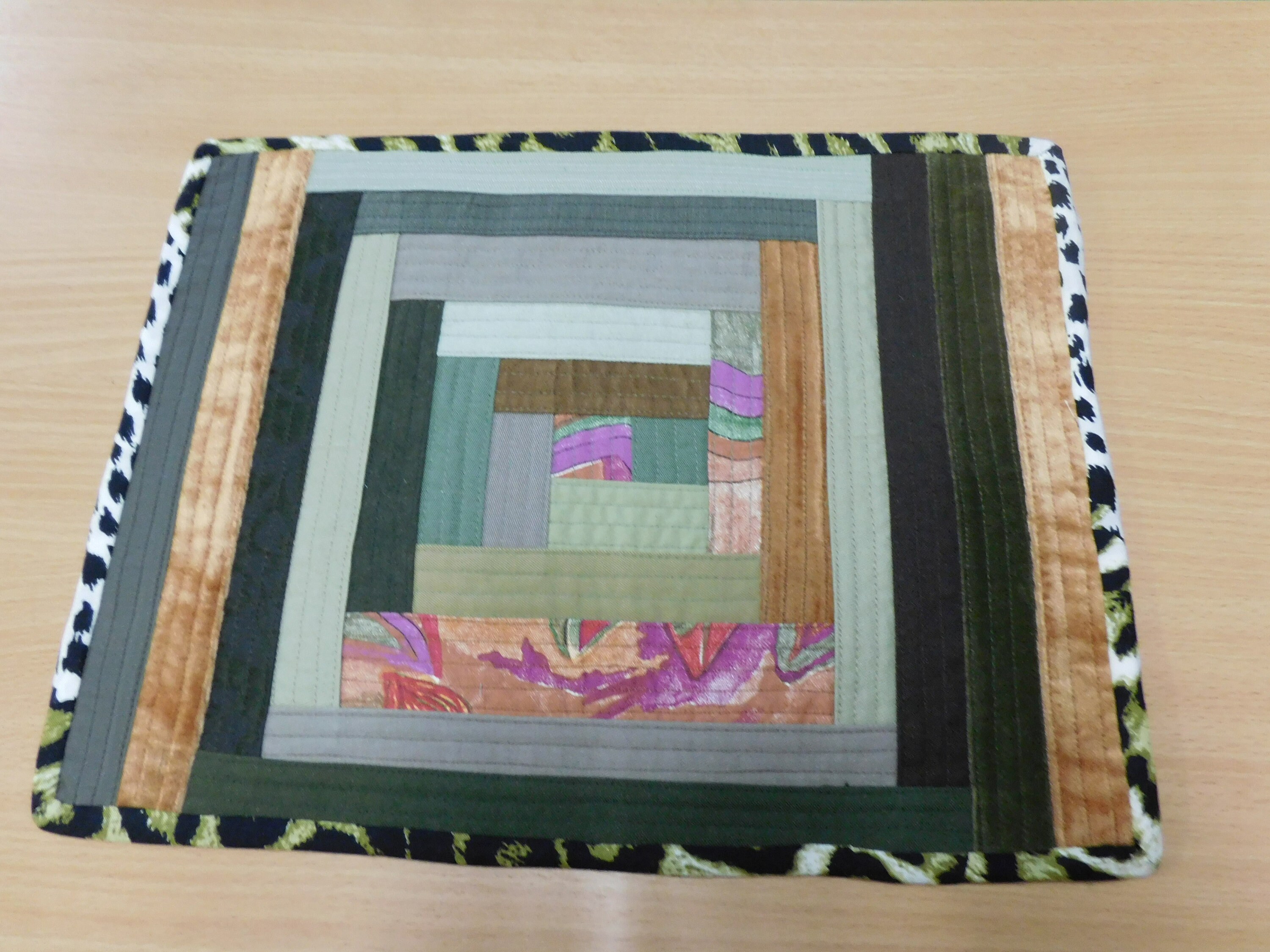 Platzset Quilt , grünes Tischset genäht , Tischset Stoff Patchwork - Etsy.de