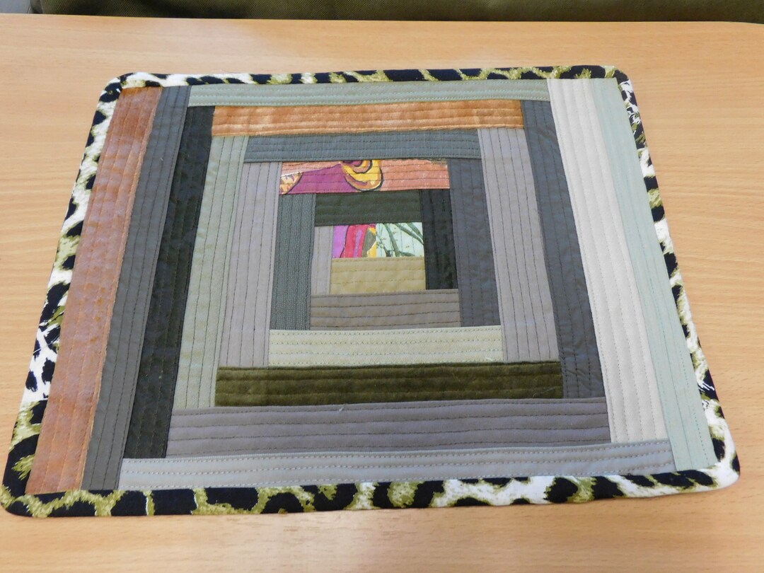 Grünes Tischset genäht , Platzset bunt Baumwolle , PLatzset Patchwork , Platzset Stoff - Etsy.de