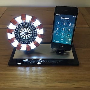 IRON MAN Arc Reactor Tony Stark's Desk Phone Stand - Stark Industries ...