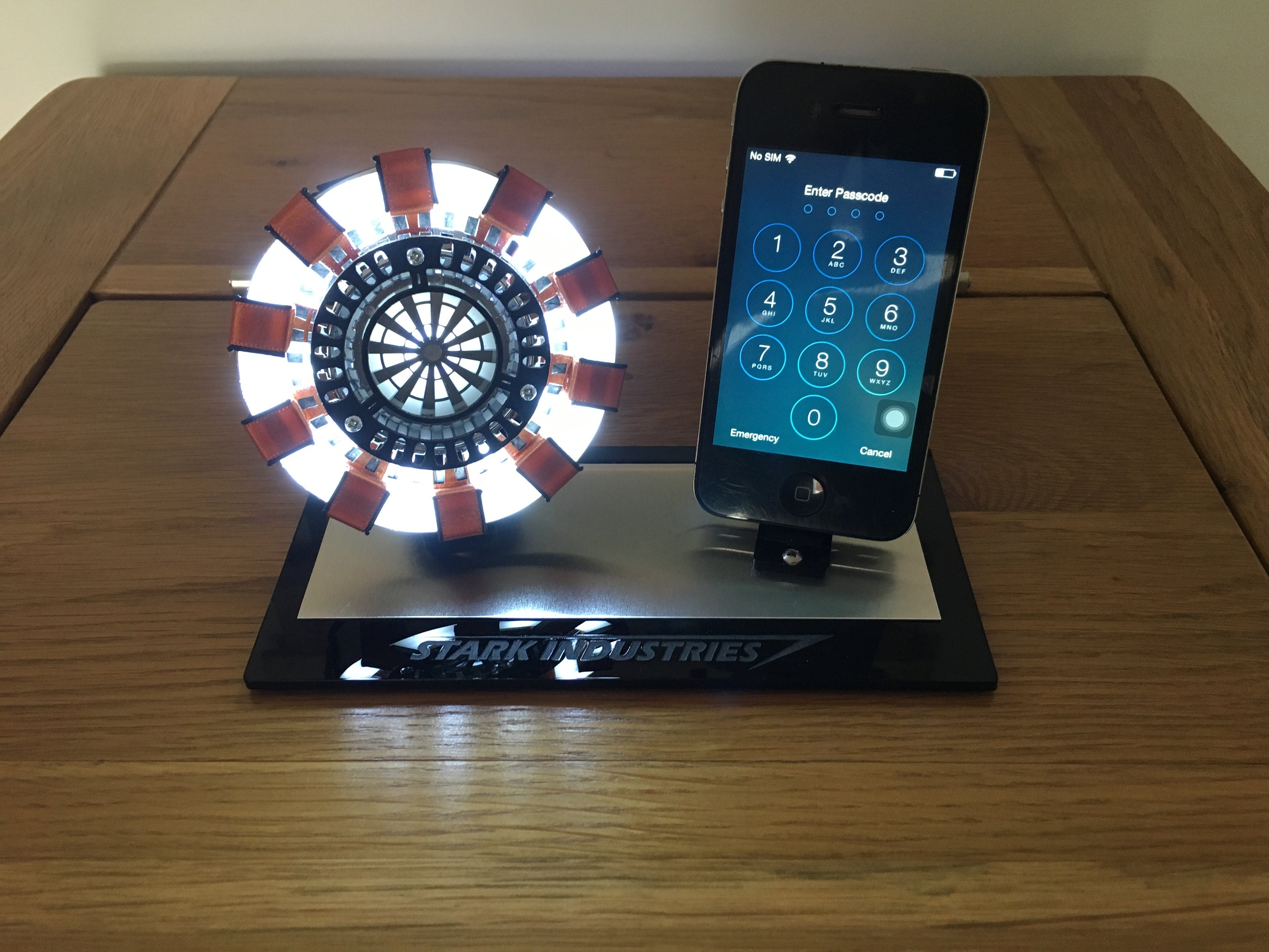 IRON MAN Arc Reactor Tony Stark's Desk Phone Stand Stark - Etsy Canada