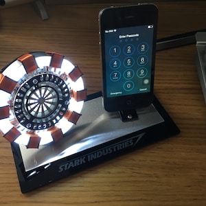 IRON MAN Arc Reactor Tony Stark's Desk Phone Stand - Stark Industries ...