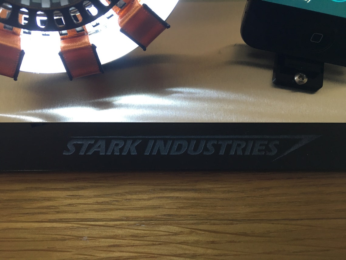 IRON MAN Arc Reactor Tony Stark's Desk Phone Stand Stark - Etsy