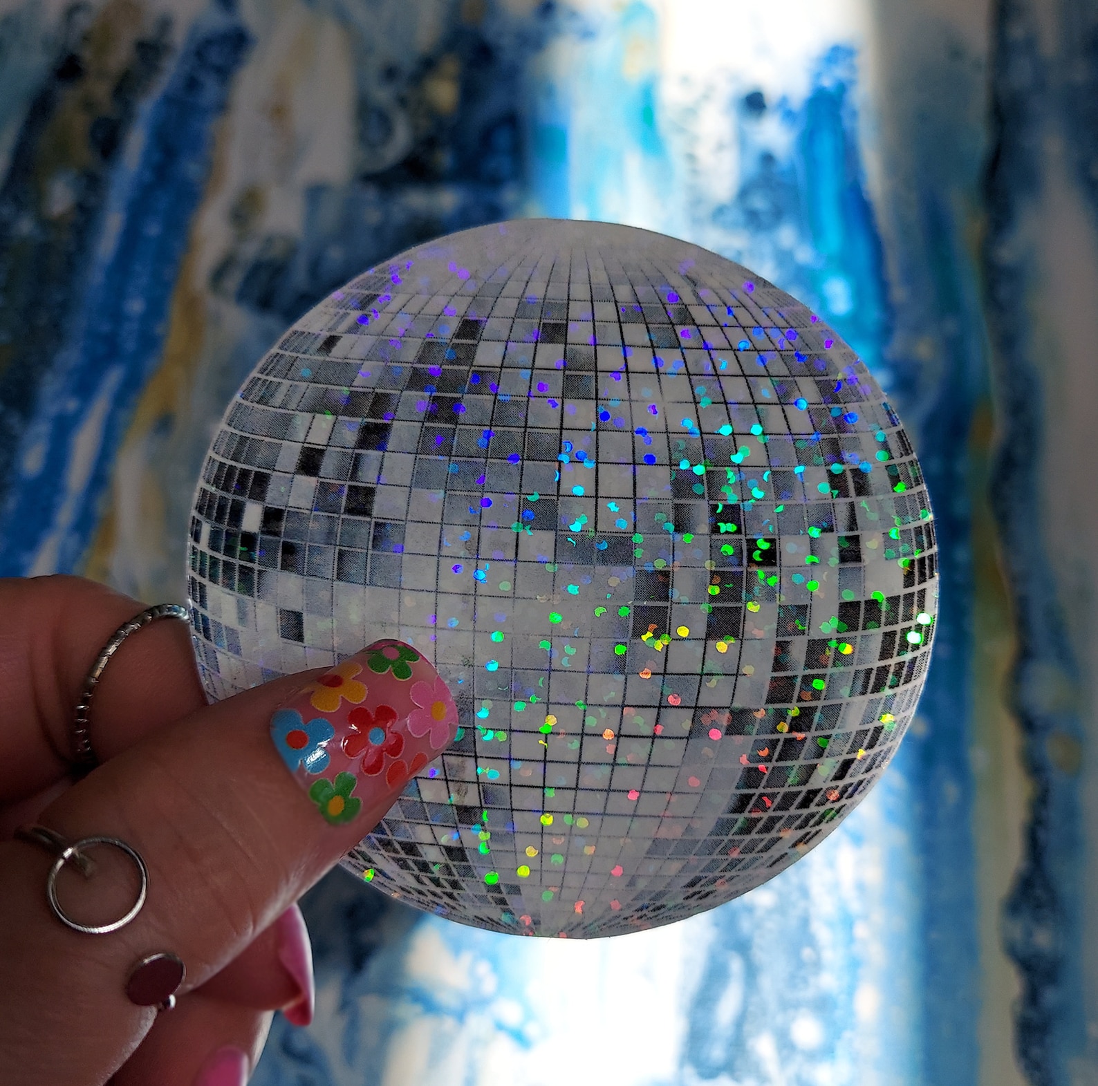 Disco Ball Sticker, Glitter Sticker Disco Ball, Mirror Ball Sticker ...
