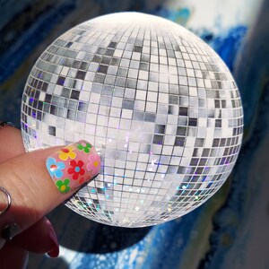 Disco Ball Sticker, Glitter Sticker Disco Ball, Mirror Ball Sticker ...