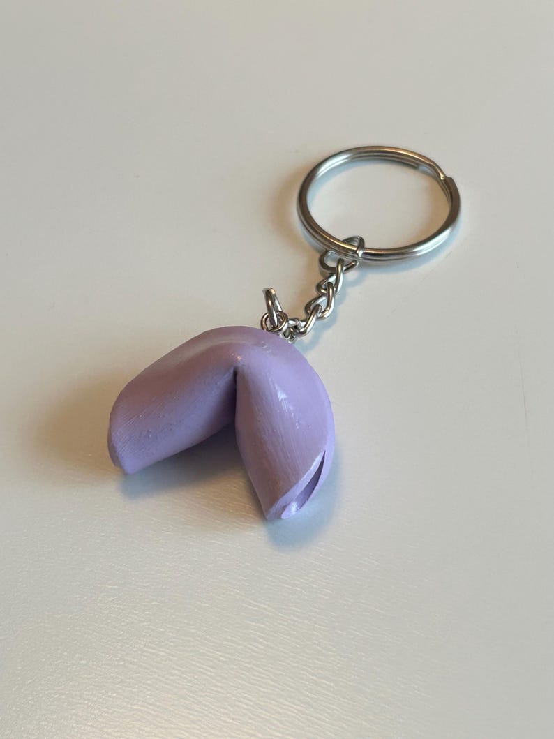 Handmade Fortune Cookie Keychain – Pastel Polymer Clay Charm, Kawaii ...