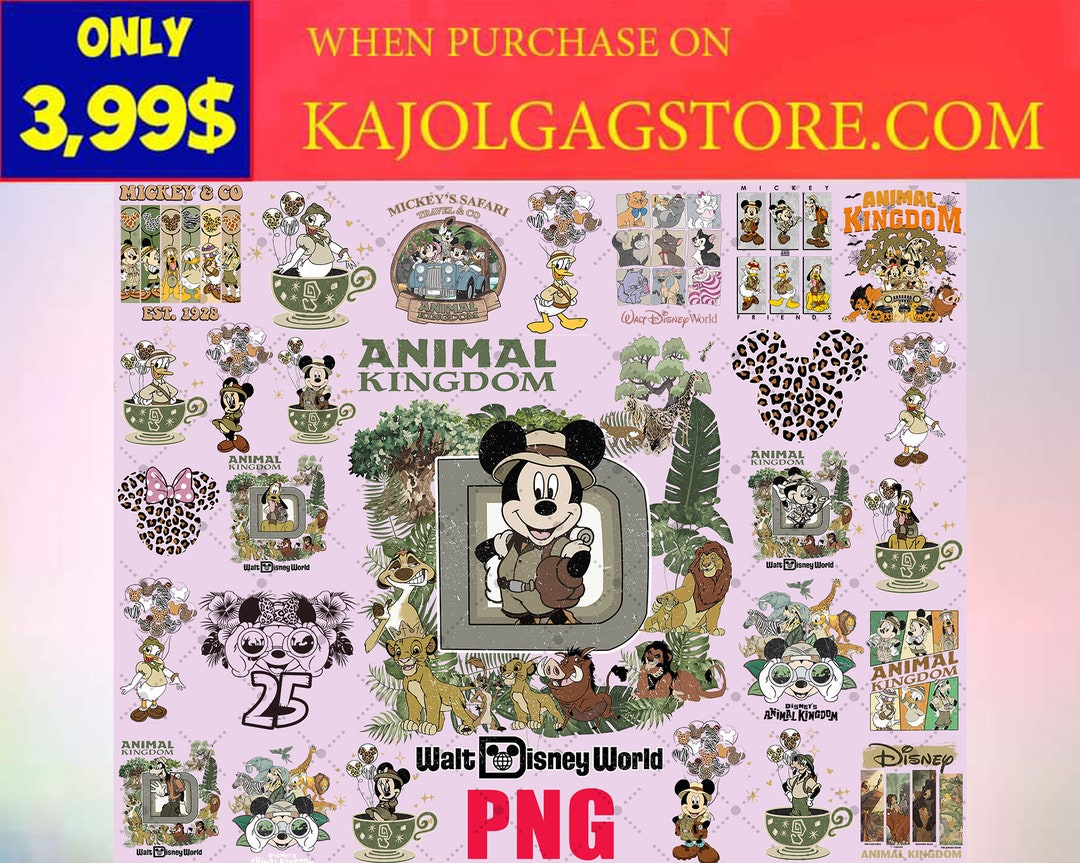 Dis.ney Animal Png Animal Kingdom Bundle Png Magical Kingdom - Etsy