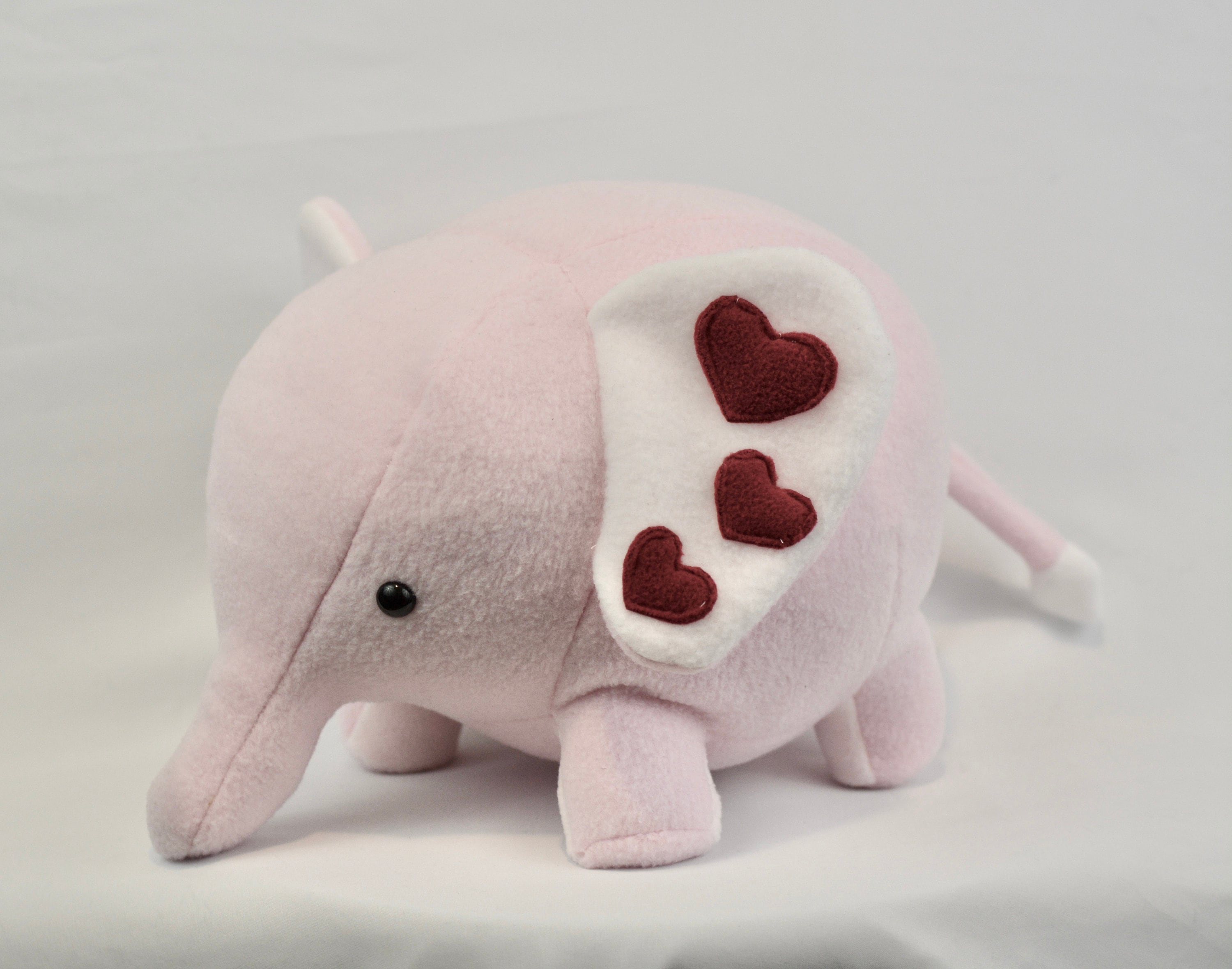Pink Elephant, Stuffed Animal Elephant, Elephant Plushie, Elephant ...