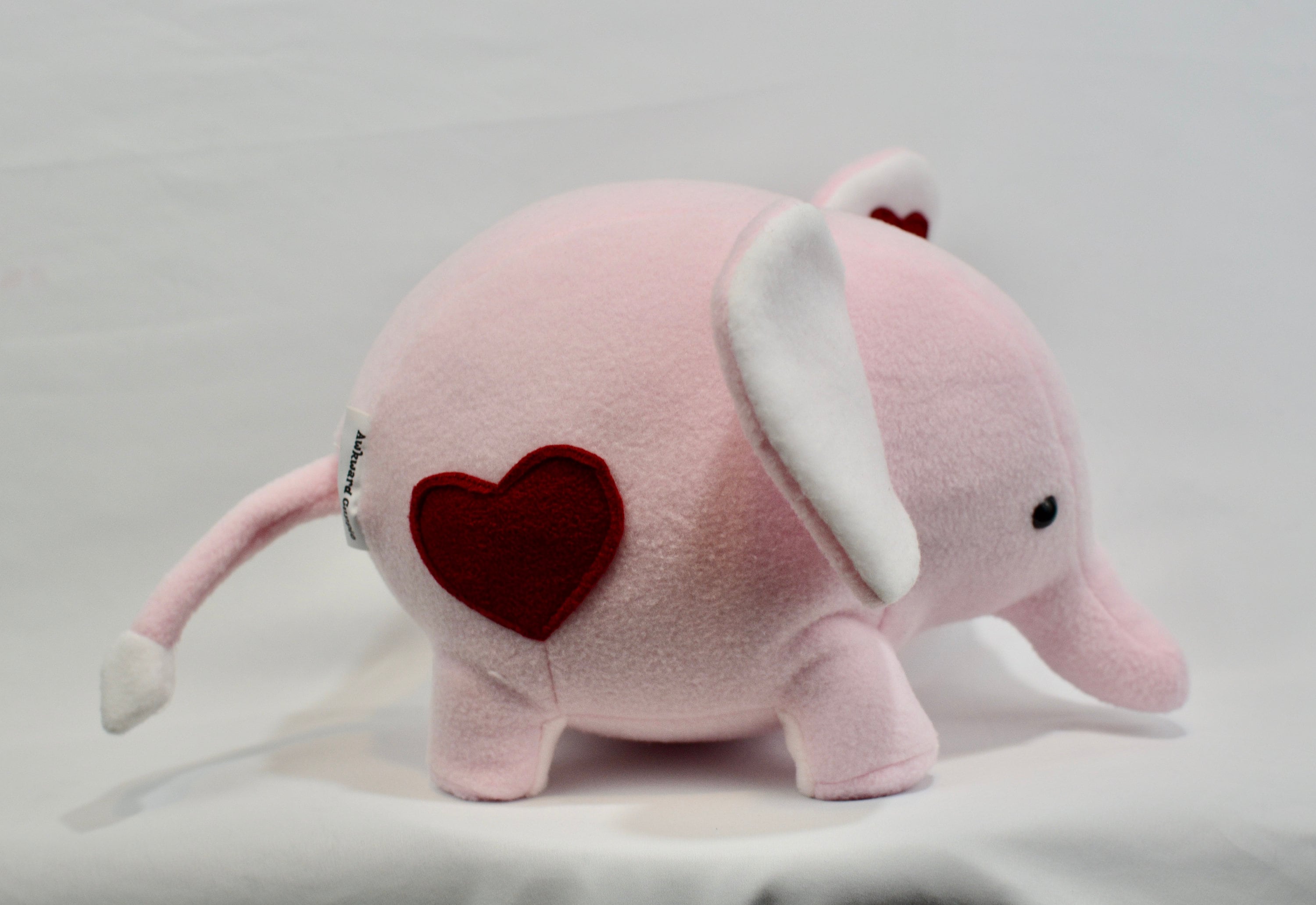 Pink Elephant, Stuffed Animal Elephant, Elephant Plushie, Elephant ...