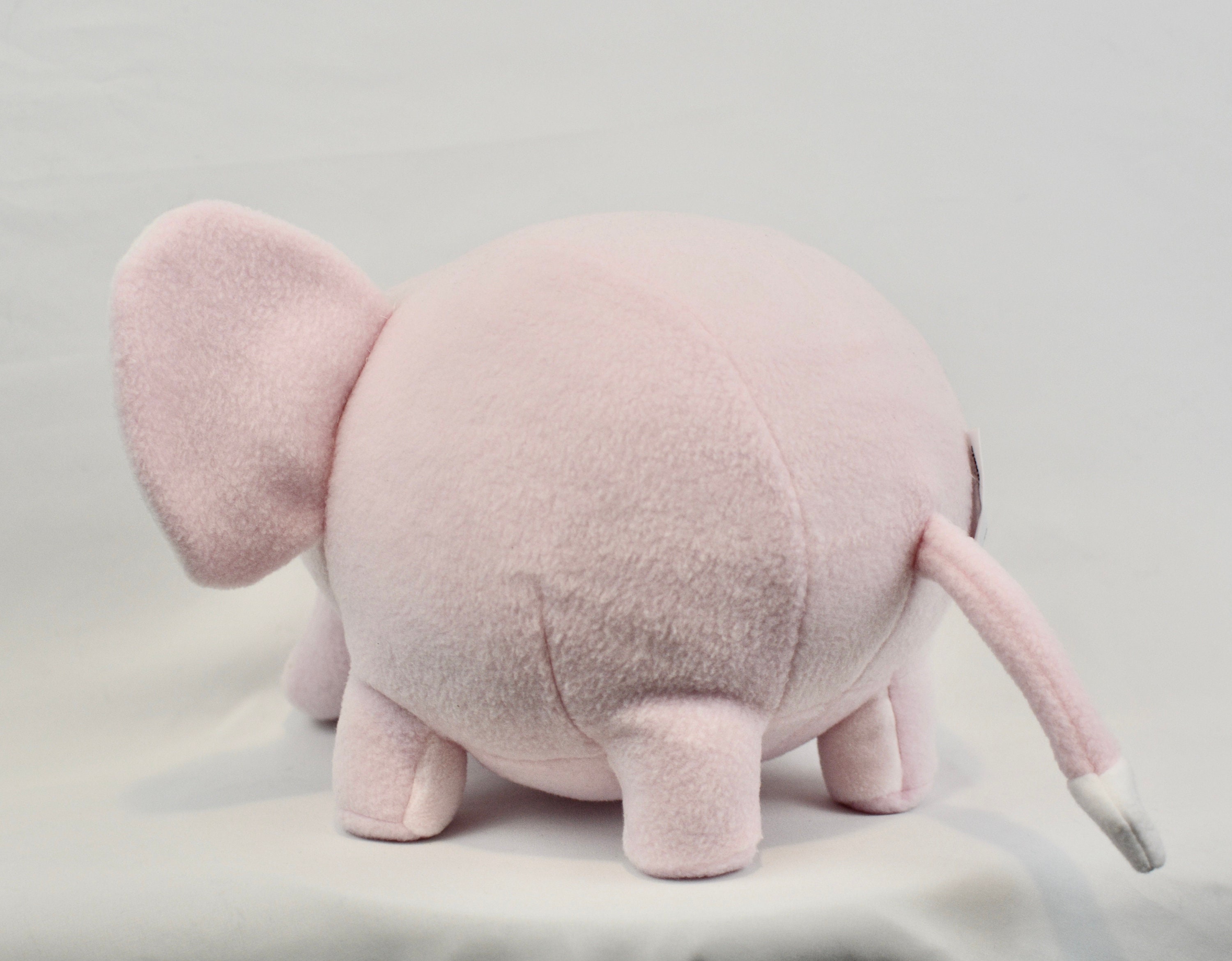 Pink Elephant, Stuffed Animal Elephant, Elephant Plushie, Elephant ...