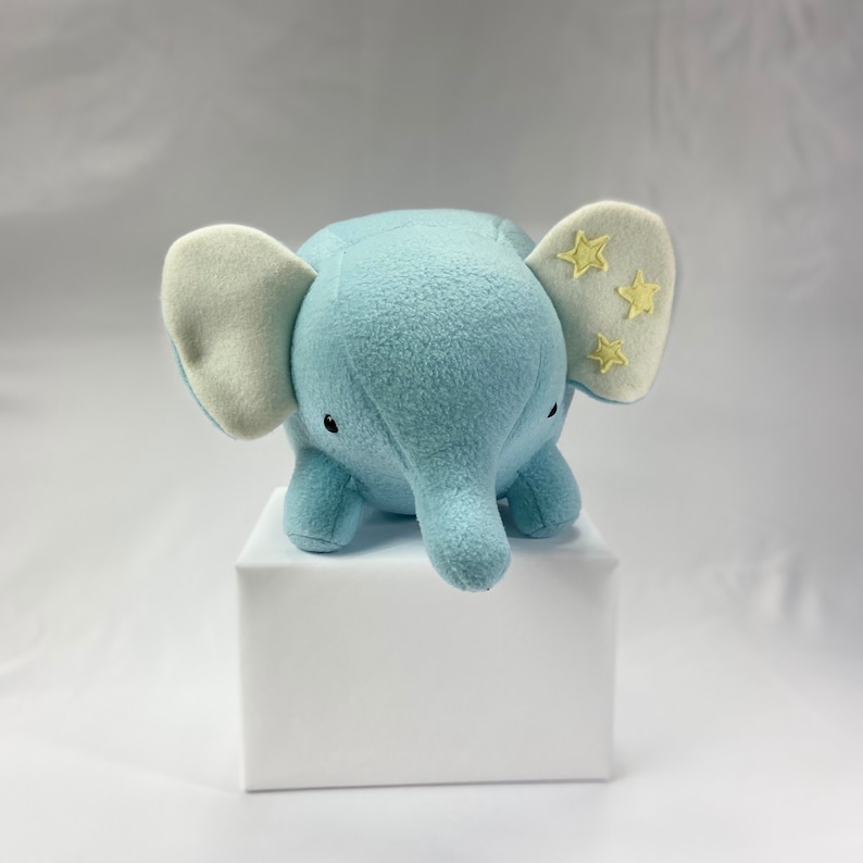 Blue Elephant Elephant Stuffed Animal Elephant Plushie - Etsy