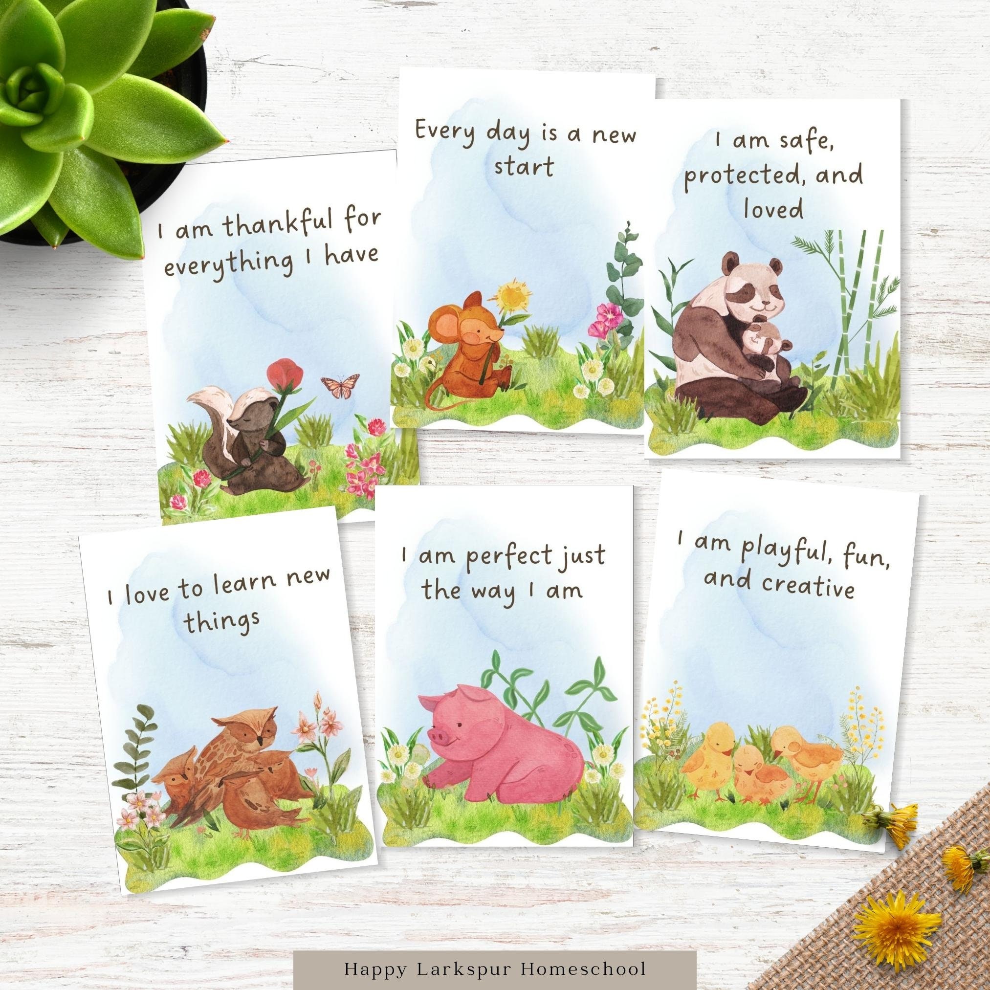 Positive Affirmation Cards for Kids, Daily Affirmations for Kids, Kids ...