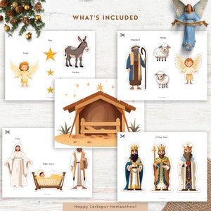 Nativity Set for Kids, Christmas Nativity Scene, Paper Nativity Set ...