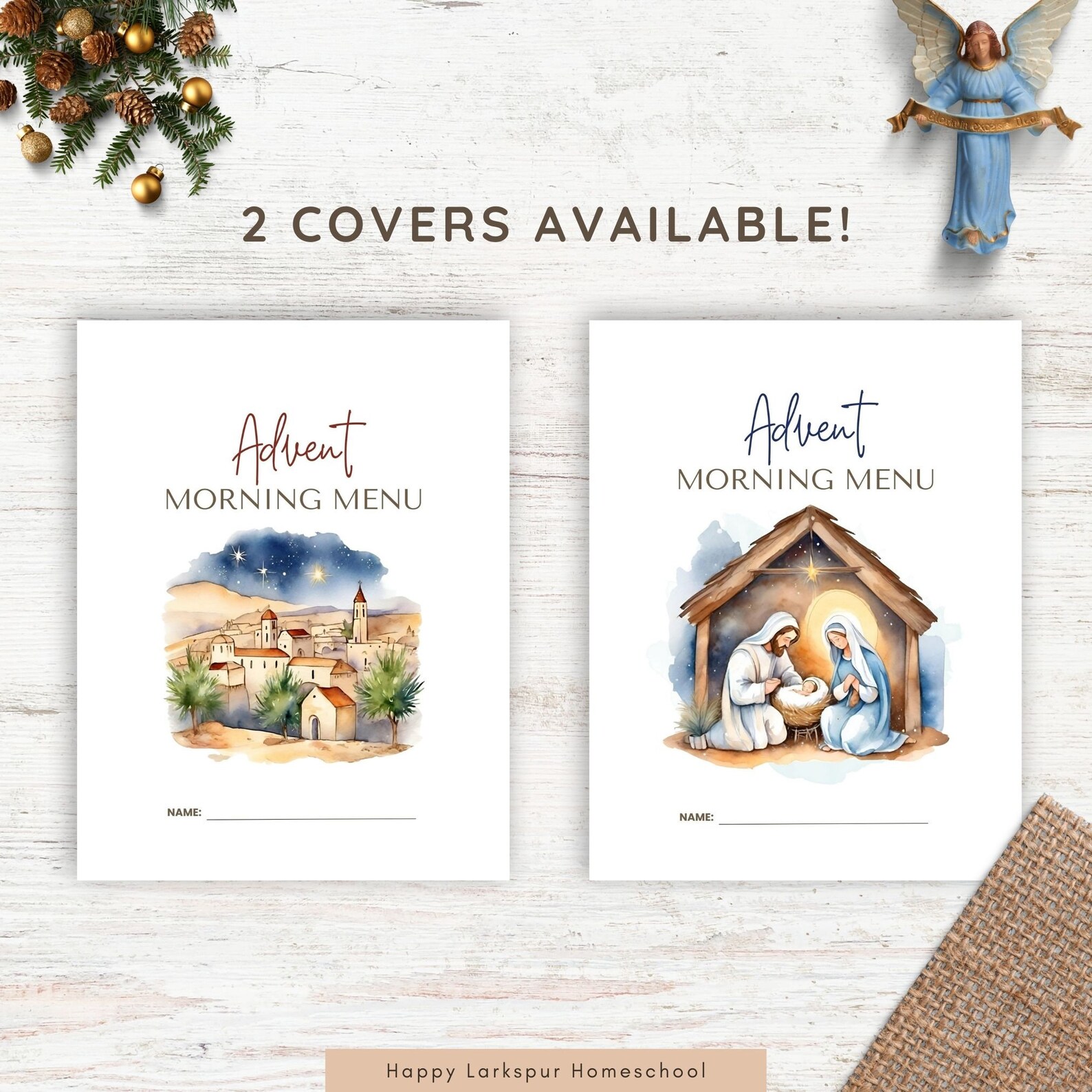 Advent Morning Menu Pages, Charlotte Mason Advent Morning Menu ...