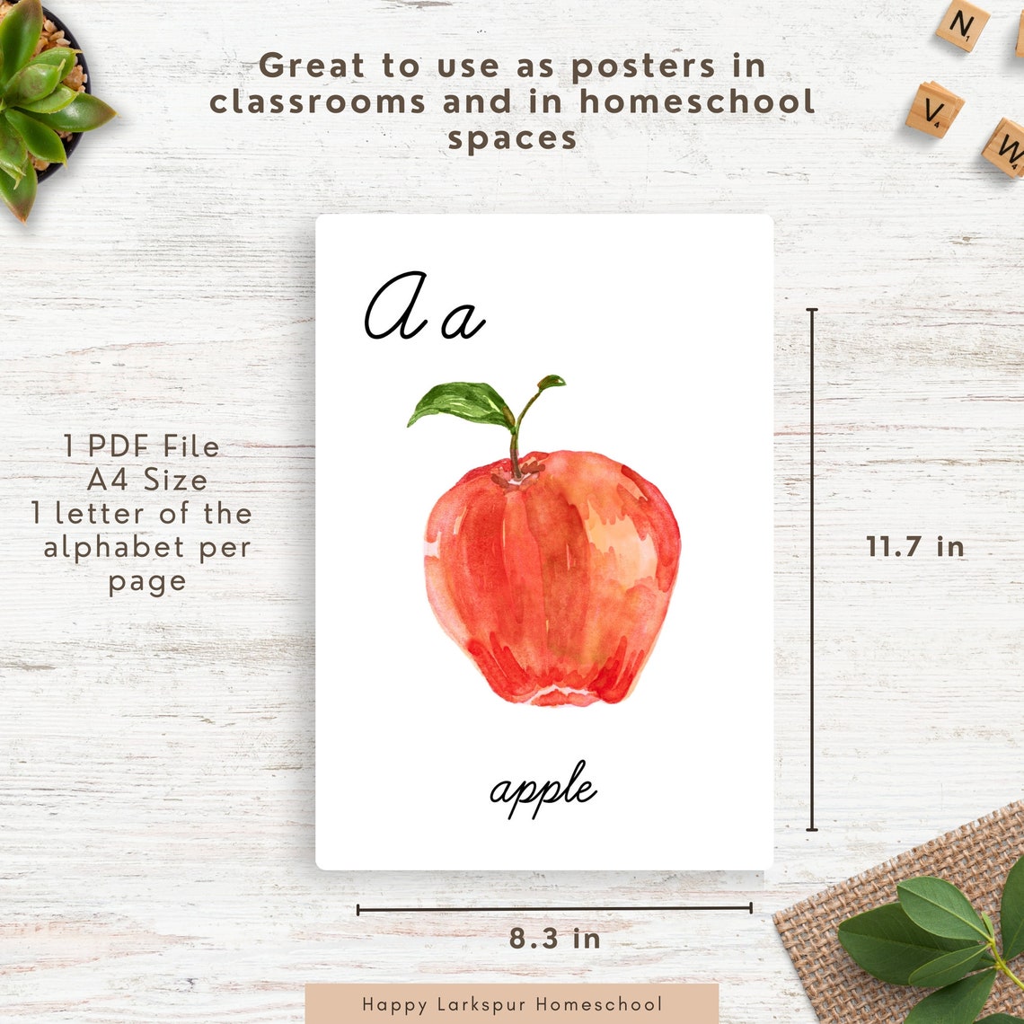 Alphabet Posters, ABC Posters Classroom, Alphabet Poster Printable ...