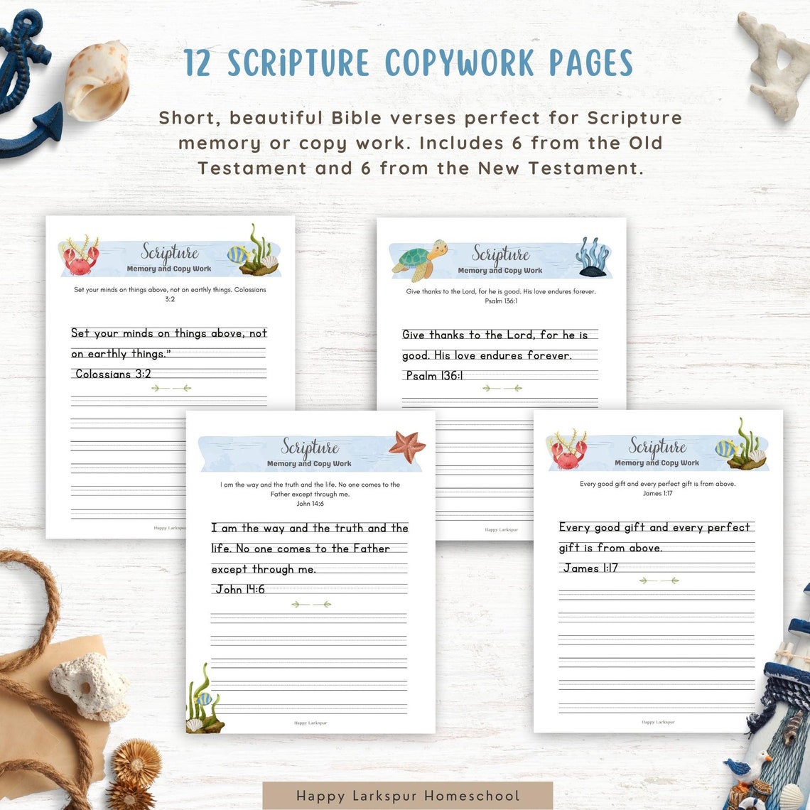Ocean Themed Complete Morning Menu Bundle, Homeschool Morning Menu ...