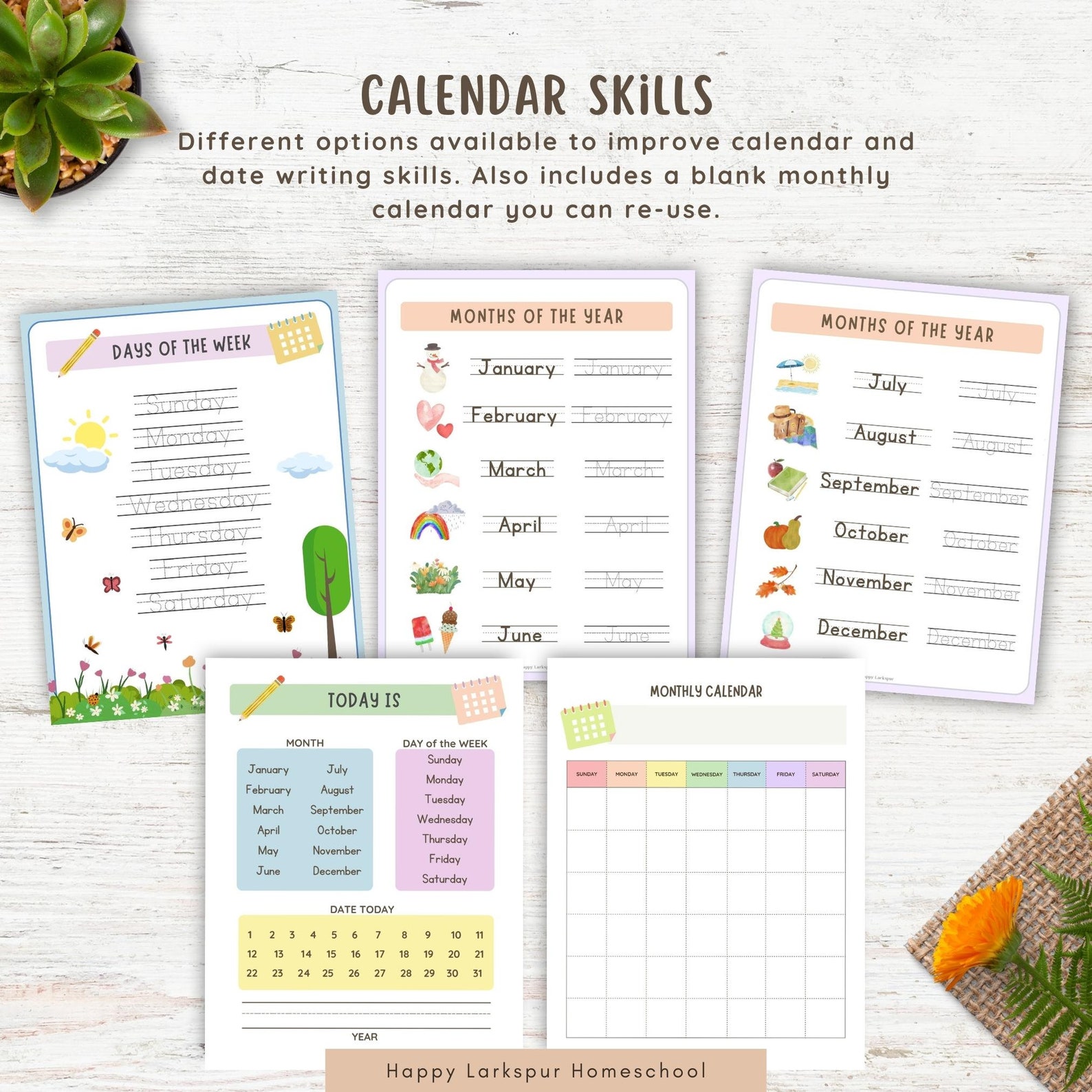 PRESCHOOL Morning Menu, Homeschool Morning Menu, Morning Menu ...