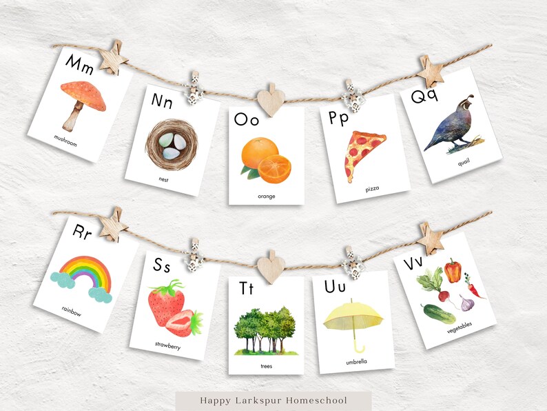 Alphabet Flashcards, Toddler Preschool Flashcards, ABC Flashcards ...