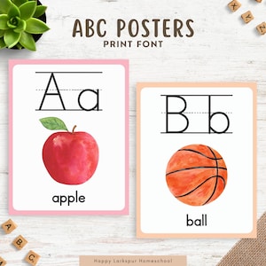 Alphabet Poster Classroom, ABC Posters Classroom, Alphabet Poster Print ...