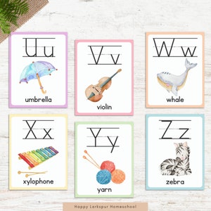 Alphabet Poster 5x7, ABC Posters Classroom, Alphabet Poster Print ...