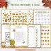 Morning Menu Homeschool Fall, Fall Morning Menu Kindergarten, Fall ...