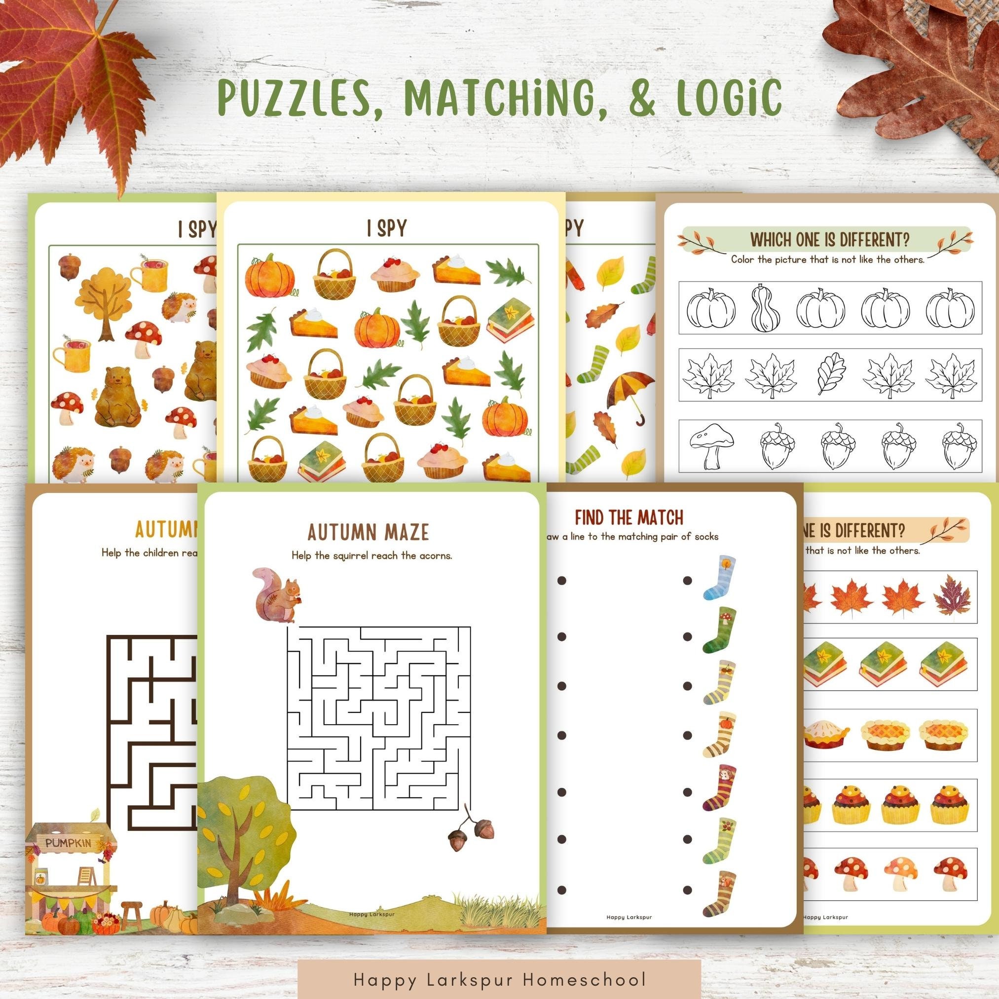 Morning Menu Homeschool Fall, Fall Morning Menu Kindergarten, Fall ...