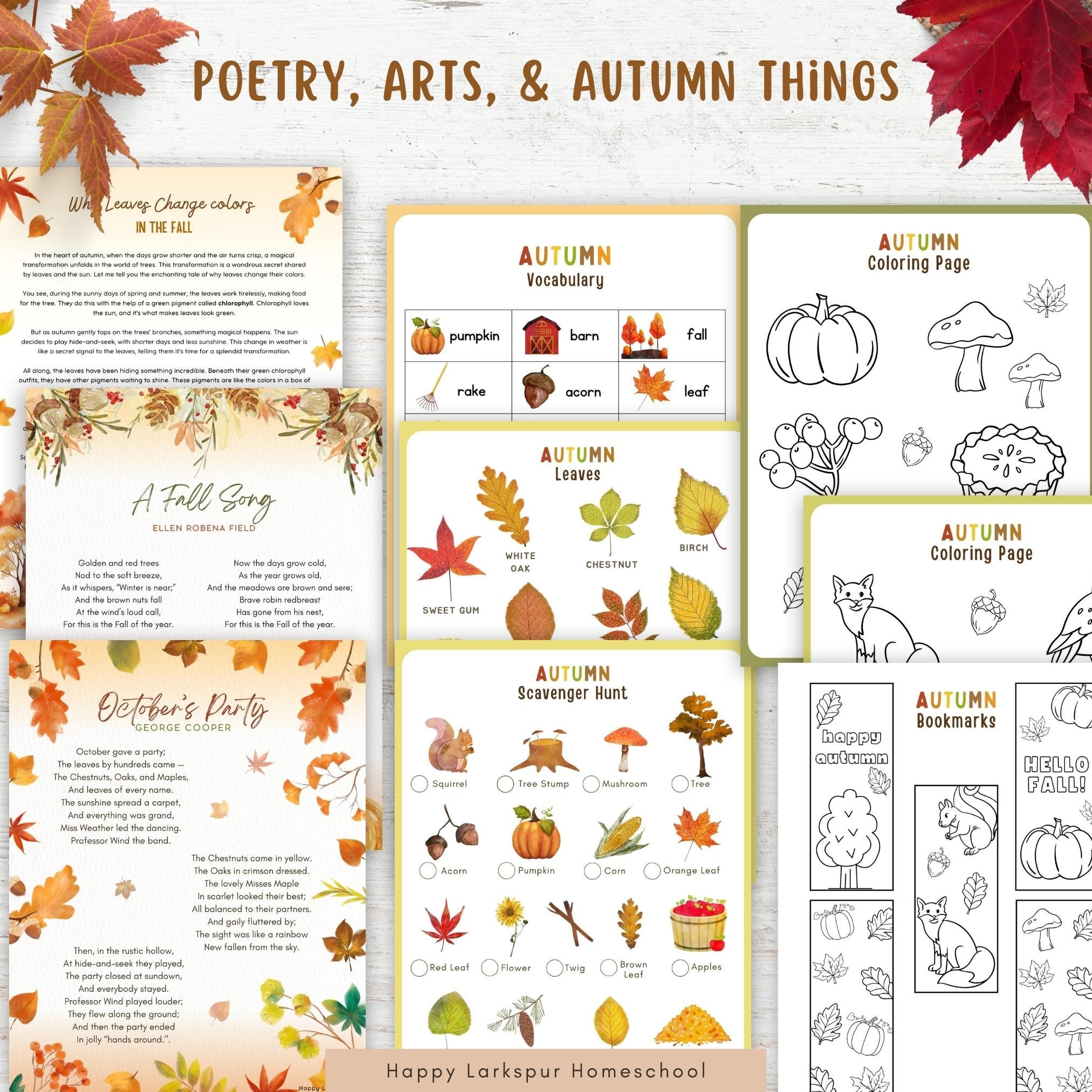 Morning Menu Homeschool Fall, Fall Morning Menu Kindergarten, Fall ...