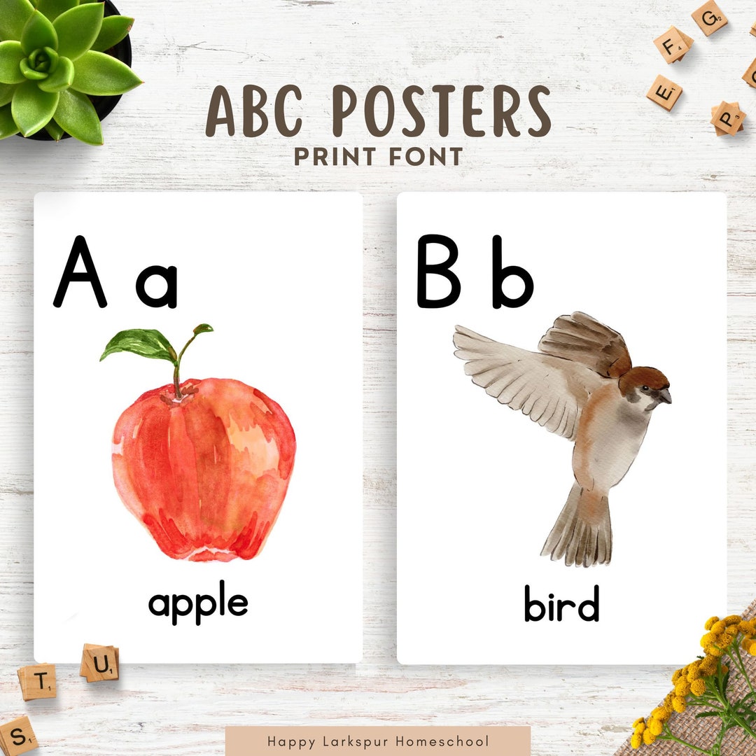 Alphabet Posters, ABC Posters Classroom, Alphabet Poster Printable ...
